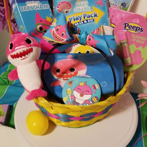 baby shark | Other | Nwt Pinkfong Baby Shark Easter Basket | Poshmark
